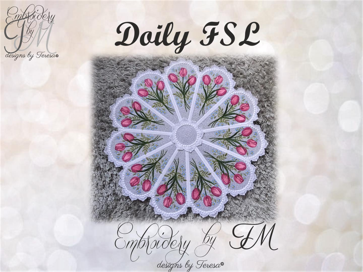 Doily FSL – Embroidery by TM - designs by Teresa
