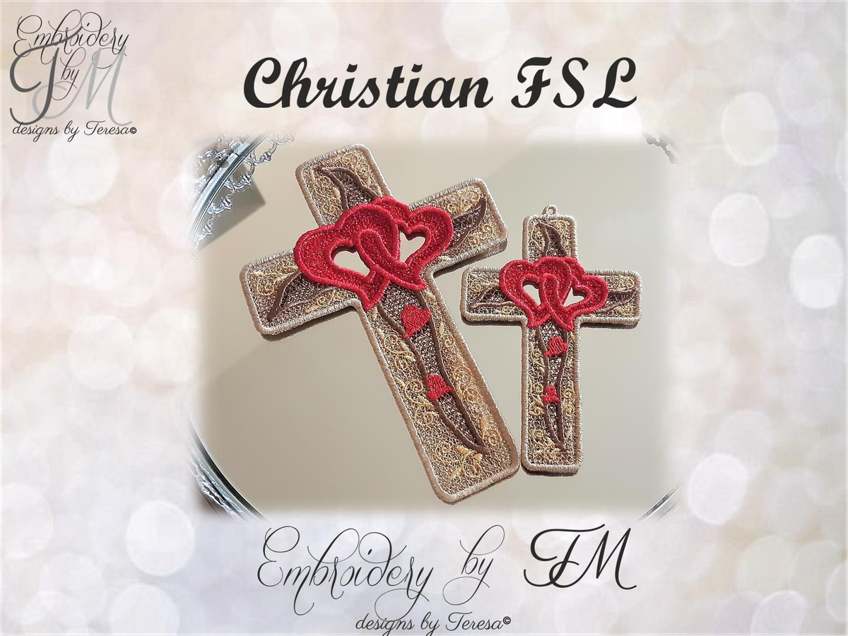 Christian FSL – Embroidery by TM - designs by Teresa