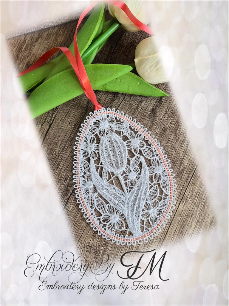 Egg TM 1 / 4x4 hoop – Embroidery by TM - designs by Teresa