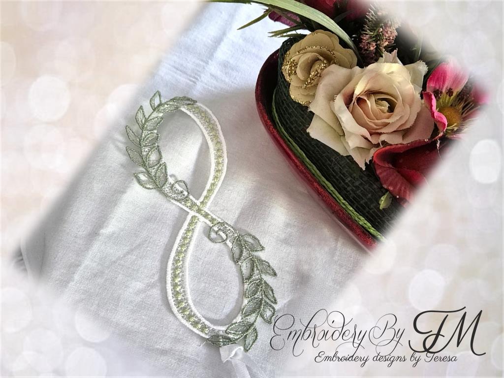 Bookmark infinity symbol/ 5x7 hoop/two sizes – Embroidery by TM ...