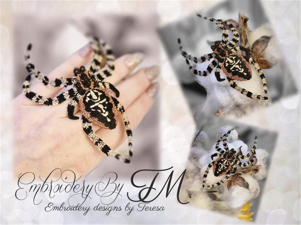 Spider / two sizes / two variants – Embroidery by TM - designs by ...