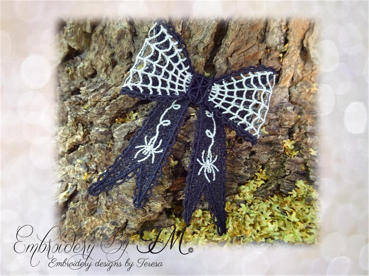 Spider ribbon small / FSL – Embroidery by TM - designs by Teresa s.r.o.