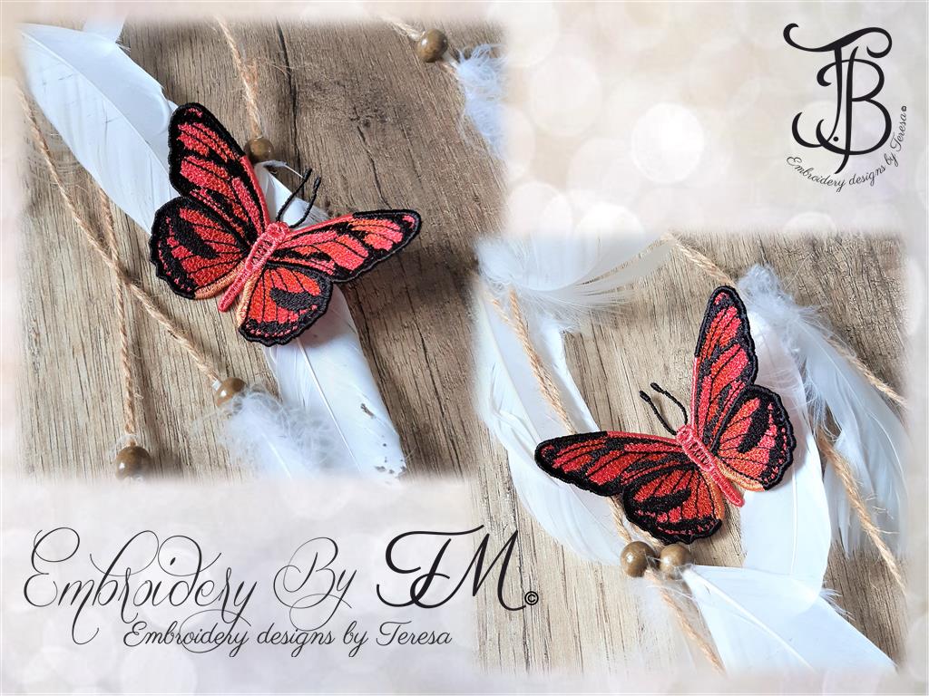Butterfly No.24/4x4 hoop – Embroidery by TM - designs by Teresa s.r.o.