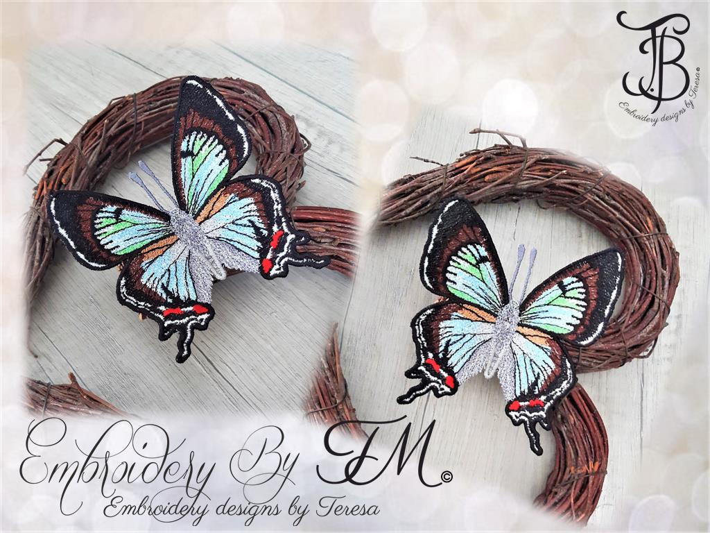Butterfly No.28/4x4 hoop – Embroidery by TM - designs by Teresa s.r.o.