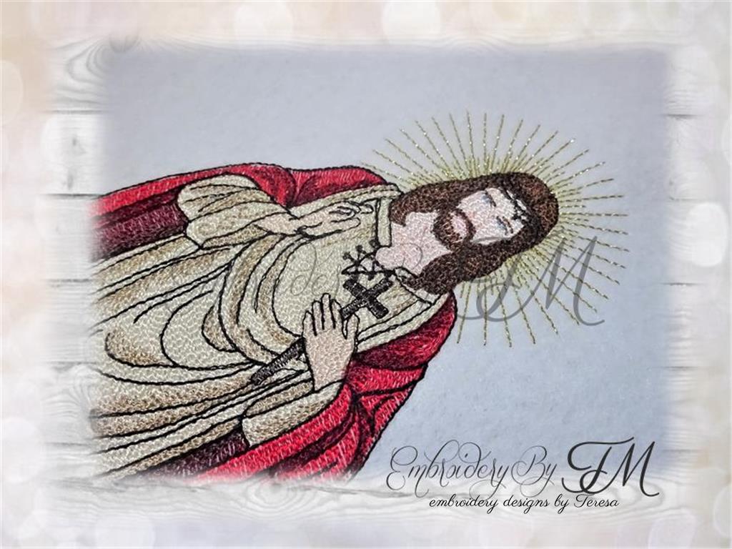 Jesus Christ / embroidery design/ This design is not FSL / two sizes ...
