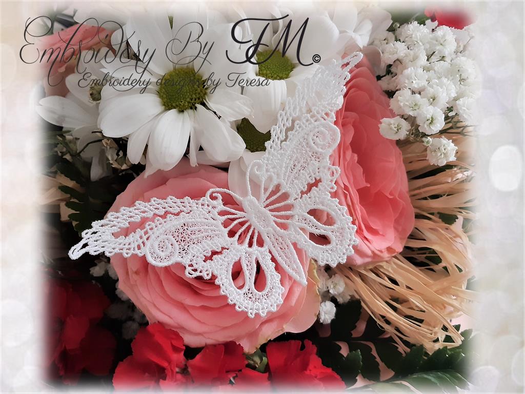 Lace Butterfly No.2 / 4x4 hoop ( battenburg lace) – Embroidery by TM ...