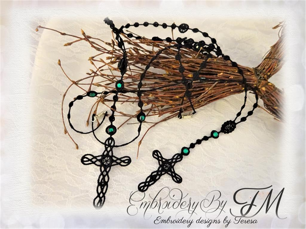 Rosary FSL / 4 sizes / two variations – Embroidery by TM - designs by ...