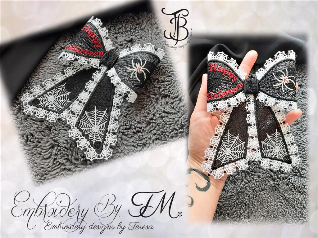 Halloween bow FSL / two sizes/ 6x10 and 5x7 hoop – Embroidery by TM ...