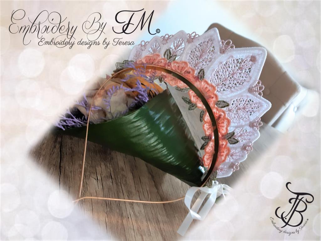 Tiara with flowers FSL / 6x10 hoop and 5x7 hoop – Embroidery by TM ...