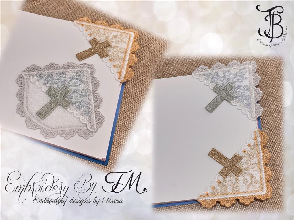 Corner bookmark FSL/ Cross / 4x4 hoop – Embroidery by TM - designs by ...