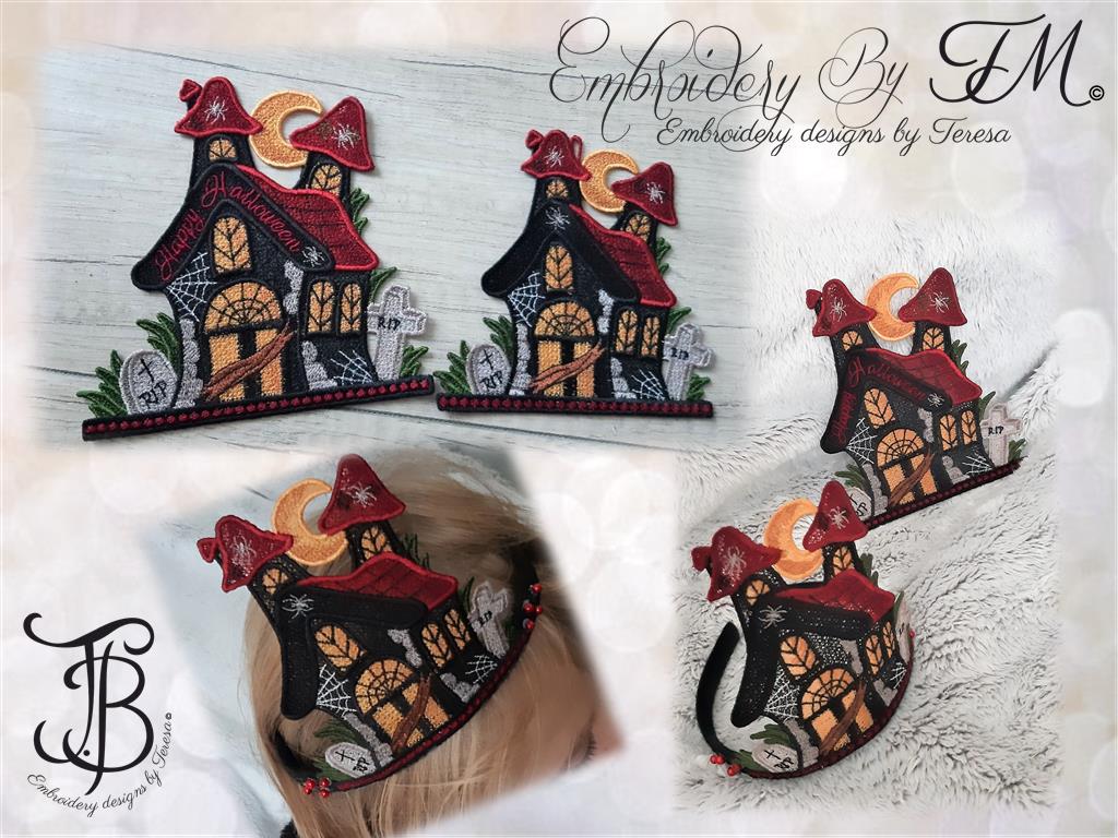 Decoration FSL - Halloween house/ 5x7 and 6x10 hoop – Embroidery by TM ...
