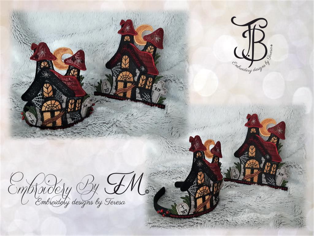 Decoration FSL - Halloween house/ 5x7 and 6x10 hoop – Embroidery by TM ...