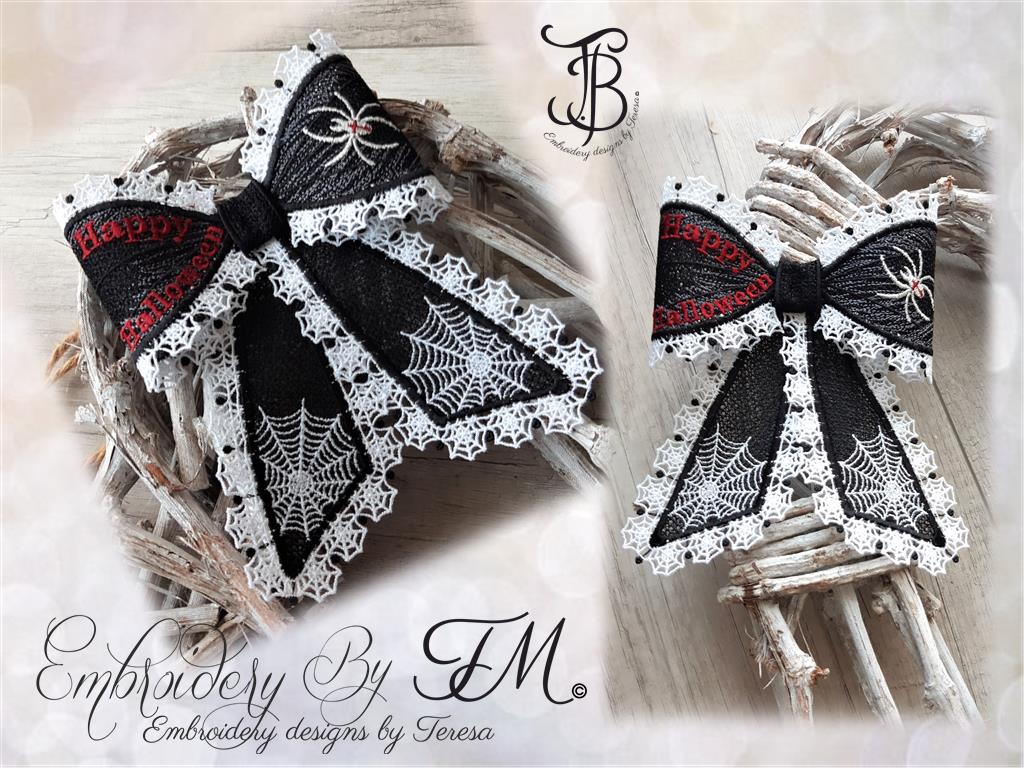 Halloween bow FSL / two sizes/ 6x10 and 5x7 hoop – Embroidery by TM ...